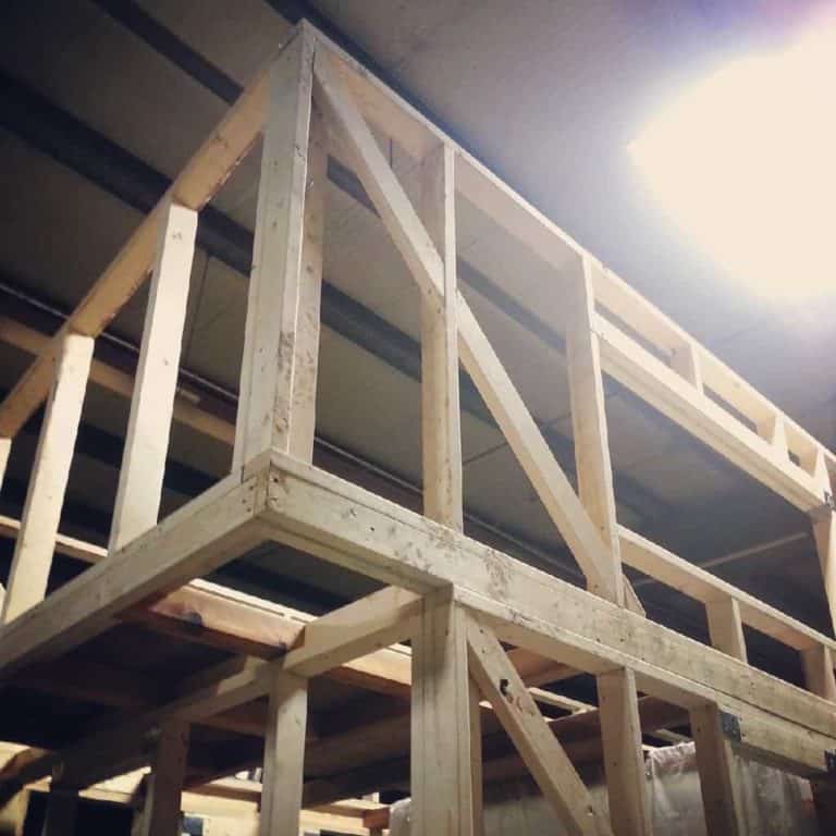 Loft Beams Finished And Installed | The Tiny Project
